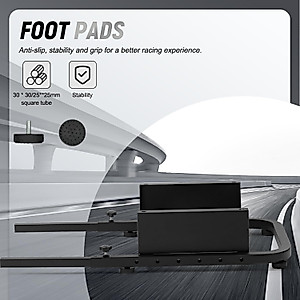 Supllueer Racing Seat Bracket Used with Racing Wheel Stand to Form Sim Cockpit Fit for Anman Marada Dardoo Minneer Adjustable Universal Sim Race Mount Support DIY, Excluding Seat