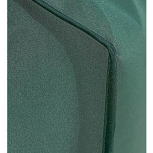 Plow & Hearth Outdoor Fire Pit Cover | All-Weather | Water-Repellent | Cloth-Like Polyester | Resists Fading | Toggle Closure | Reinforced Seams | 32" Dia. x 18" H | Green