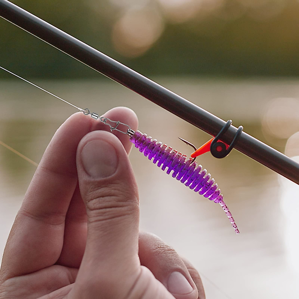 defutay Fishing Swivels Snaps Set, Ball Bearing Swivels with Stainless Steel Duo Lock Snap,10 Pcs Lure Ball Bearing for Saltwater Freshwater Tackle (25mm,10PC)