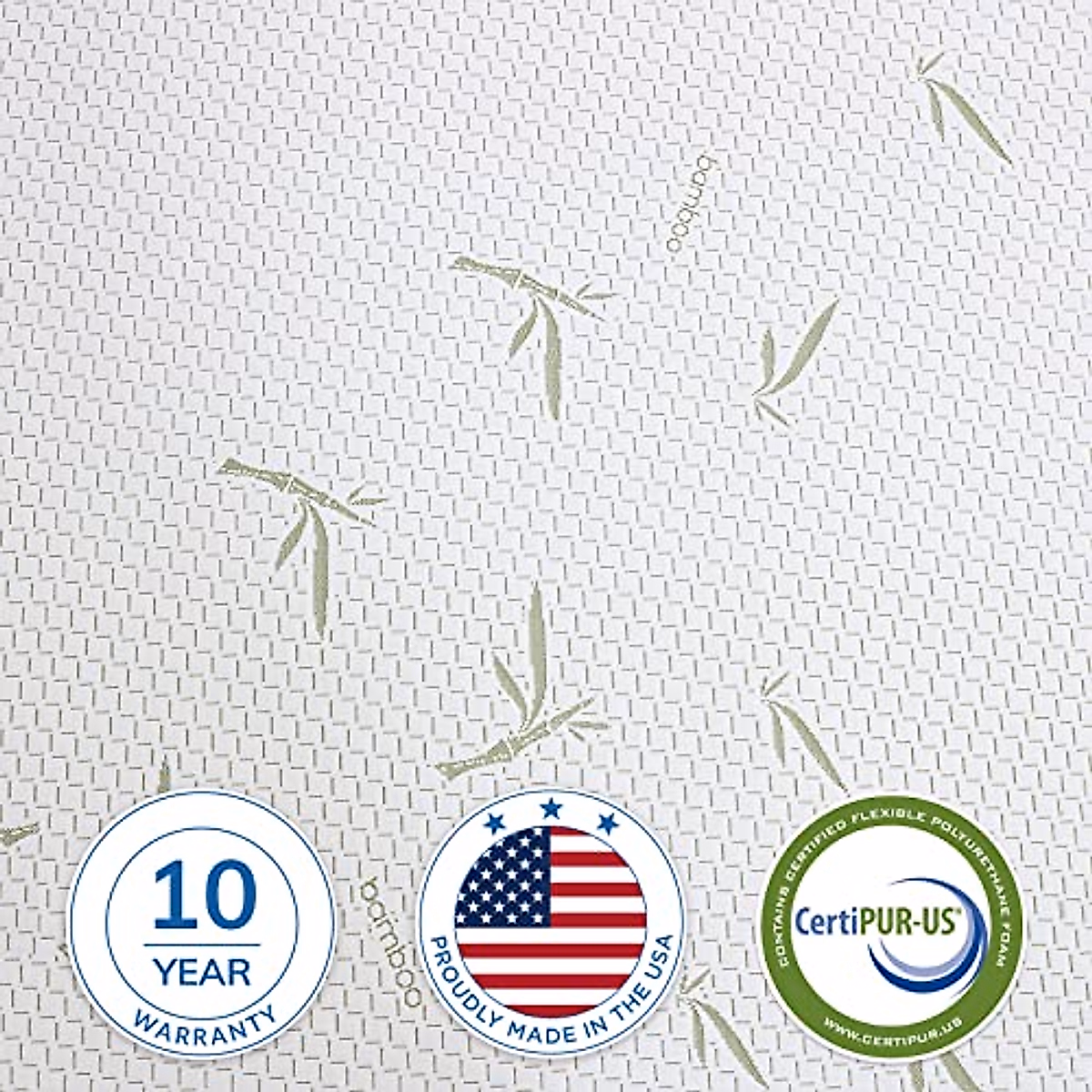 FONTOI Full Size Mattress in a Box, 8 inch Bed Mattresses Made in USA with Breathable Bamboo Cover, Cooling Gel Green Tea Memory Foam, Medium Firm (8IN-MDR-Full)