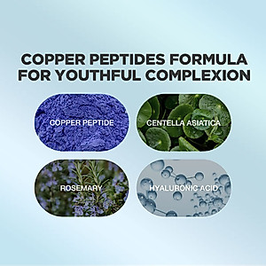 Copper Peptides Serum for Face | Advanced Copper Peptides Serum for Face | Peptides Serum For Face | Copper Peptides Night Serum with High Concentrate of Copper Peptides and Hyaluronic Acid | Copper Peptides Serum for Face with Natural and Innovative Skin