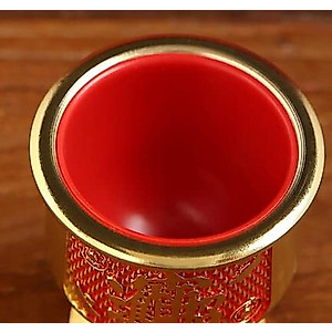 XIALON 7pcs/Set 5cm Buddha God Wealth Wine Cup Guanyin Wine Cup Copper Alloy Water Supply Cup