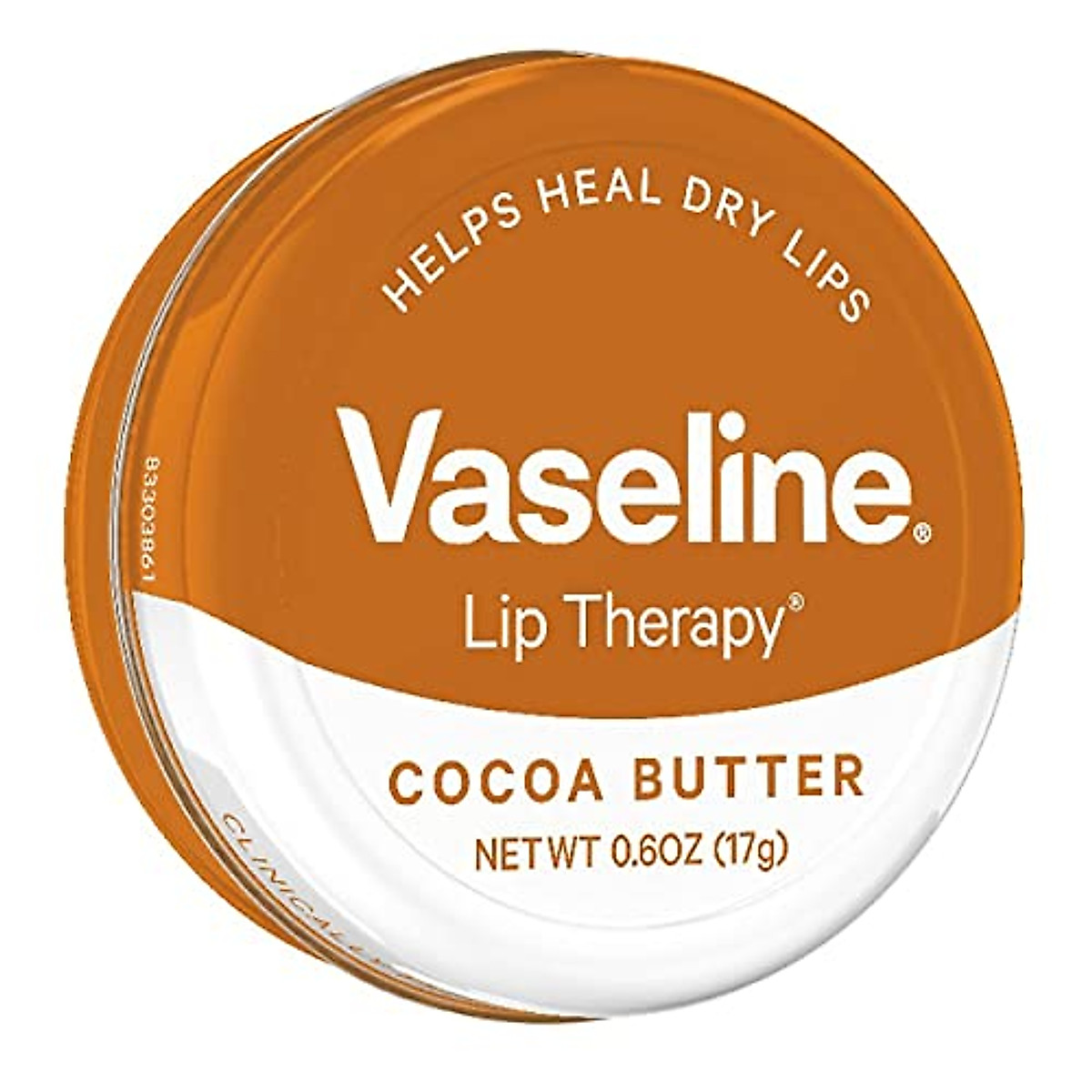 Vaseline Lip Therapy Lip Balm Tin, Cocoa Butter, 0.6 oz