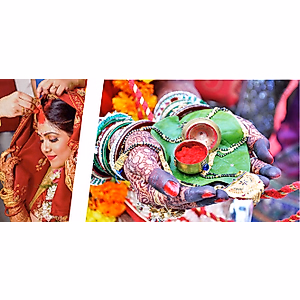 GRI9 Indian Dark Red Pure Kumkum Powder (Sindoor, Kumkuma, Kum Kum) for Makeup, Pooja and Other Hindu Rituals (Dark Red 1.77 Ounces)