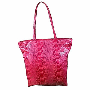 Hello Kitty Two Faced Pink Faux Python Tote