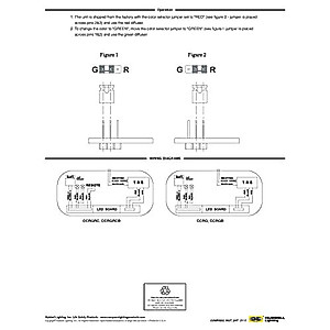 HUBBELL CCR, Remote Compatible Combination Outdoor Emergency Light and Red Letter Exit Sign, with 120/277VAC, 60Hz Input, 2 Fully Adjustable LED Lamps, 18 in x 2 in x 8.2 in, White