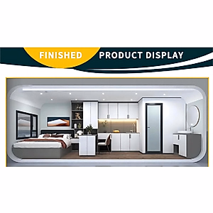 Prefabricated Home on Wheels, Portable 20ft House for Camping, Traveling, Backpacking, and Fishing. Fully Furnished Kitchen and Bathroom!