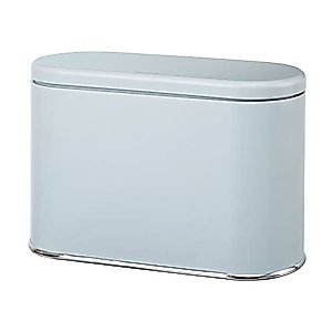Mini Trash can with lid - SYNCVIBE 0.5 Gallon Small Trash Can with Press Top Lid, 2 Liter Small Garbage Can with Removable Inner Bucket, Small Wastebasket for Bathroom, Bedside, Coffee, Study, Dorm