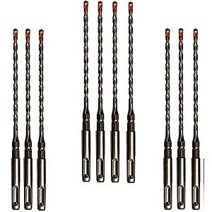 10PCS, 5/32" x 7" SDS Plus Hex Rotary Hammer Drill Bits for Concrete Screw, Rotary Drill Bit 5/32, SDS Plus Bits