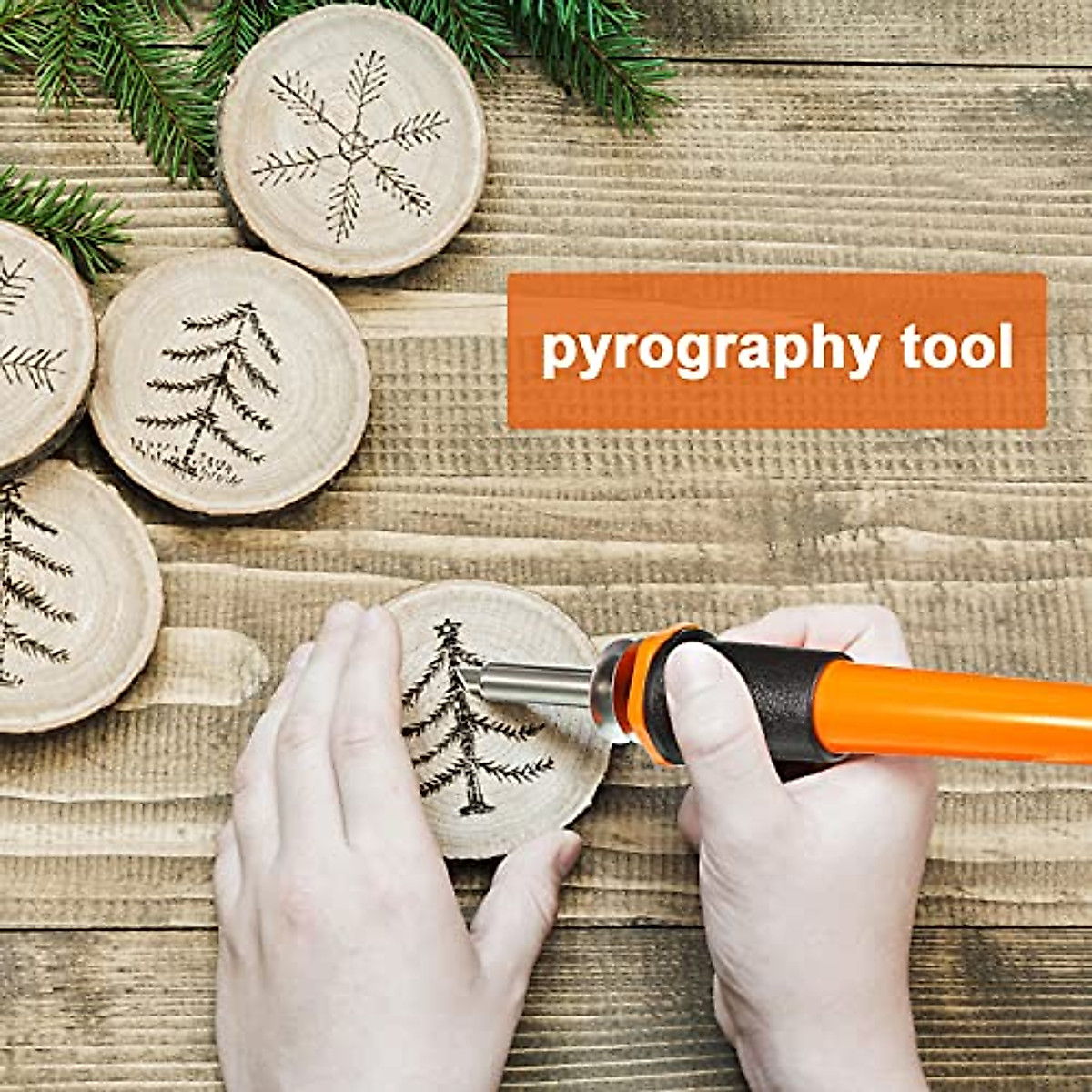 Honoson 30 Pieces Electric Hot Knife Cutter Tool, 20 Pieces Blades, 3 Pieces Blade Holders, 2 Pyrography Blades, Metal Stand Hot Carving Knife for Cutting Carving Soft Thin Foam Cloth Stencil