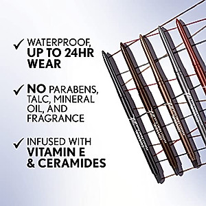 COVERGIRL Perfect Point Plus Ink Gel Eye Pencil, Pigmented, Long-Wearing, Vegan Formula, Bronze Glow 285, 0.01oz