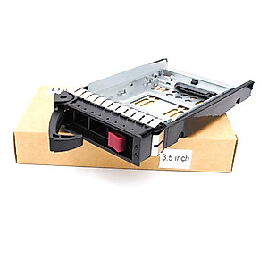 3.5" 373211-001 Hybrid Tray Caddy with 654540-001 2.5" SSD to 3.5" SATA for HP ProLiant DL140 G3 DL320 G4 DL160 G5 DL160 G6 DL370 ML370 DL145