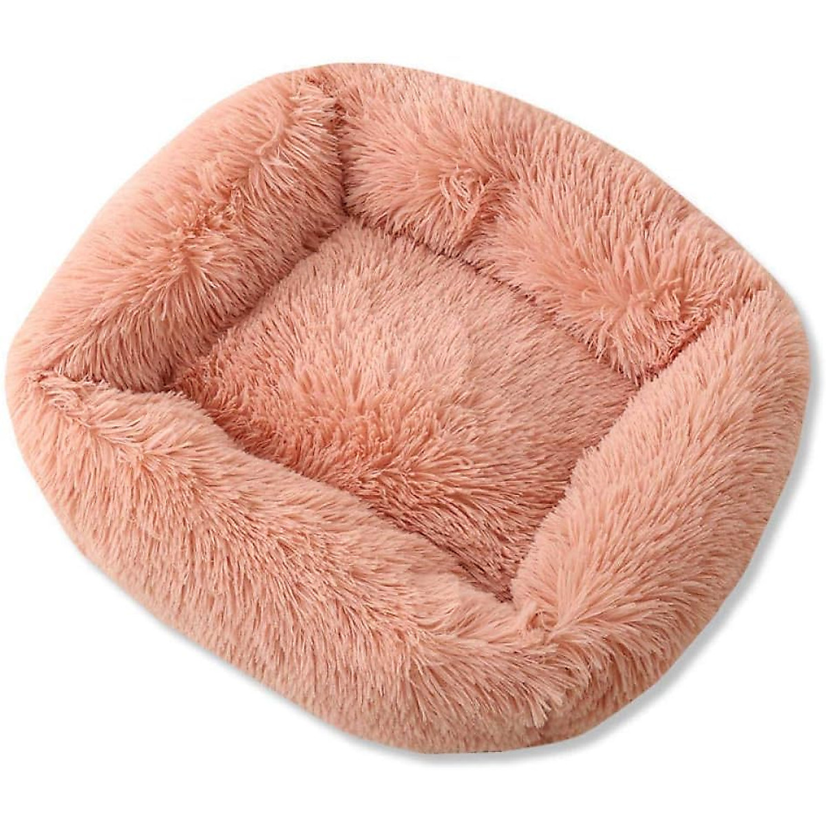 Bed L Size Plush Square Beds for Cats Dogs Super Soft Winter Warm Sleeping Mats for Dogs Cats 1Pcs Morandi Powder