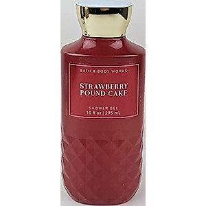 Bath and Body Works Strawberry Pound Cake Shower Gel Wash 10 Ounce