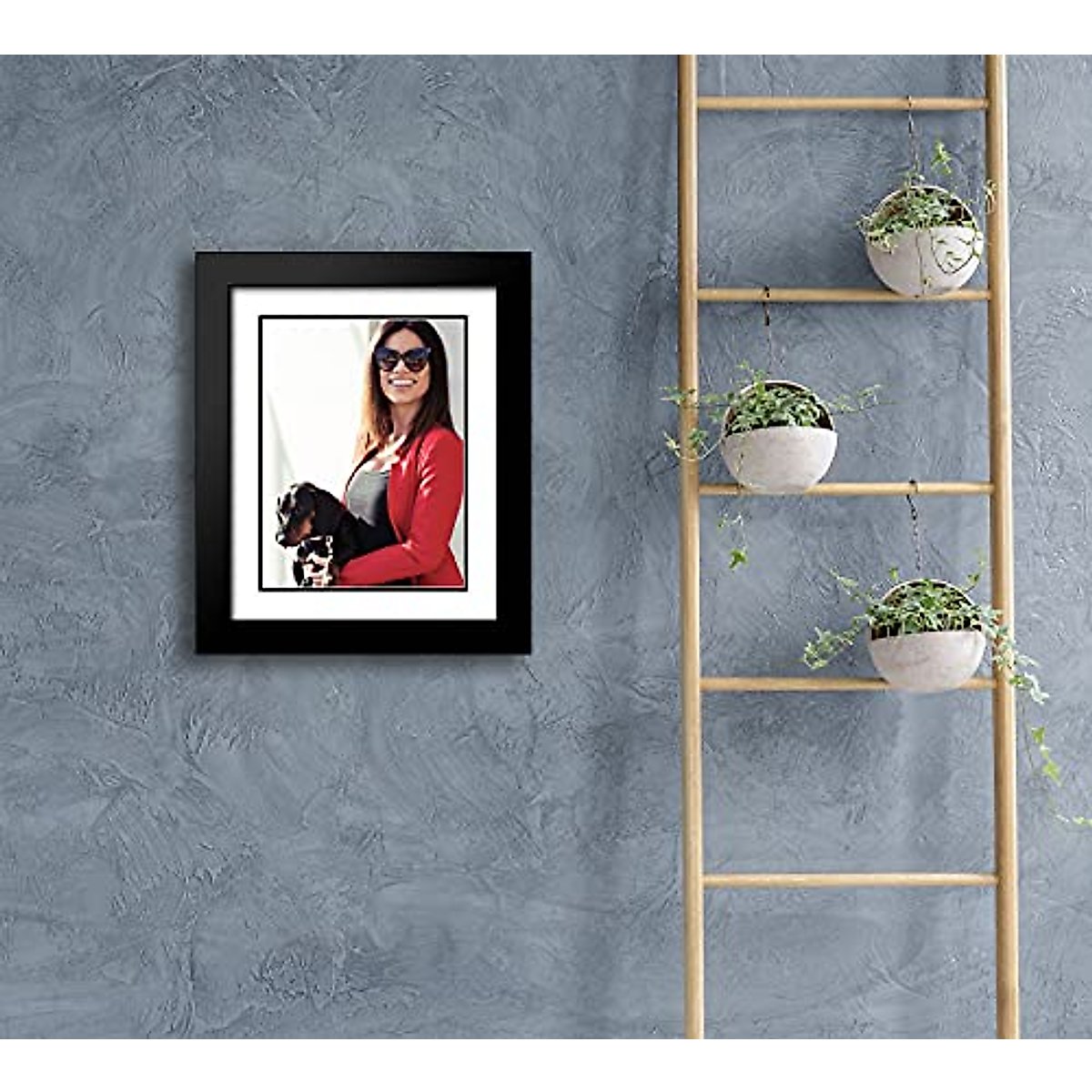 ArtDirect Custom Framed 12x14 Modern Black Wood Frame with Your Photo or Art - Upload Any Image and We Will Print and Frame it For You