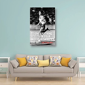 WUYE Long-distance Runner Steve Prefontaine Poster Home Decor Poster Wall Art Hanging Picture Print Bedroom Decorative Painting Posters Room Aesthetic 12x18inch(30x45cm)