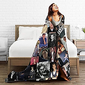LEBEE Leonardo Dicaprio Fleece Blanket Ultra-Soft Bed Blankets Flannel Throw Blanket Quilt Outdoor Travel Blanket Picnic Blankets and Home Warm Throws Blanket for Adults/Children Gift 40''x50'' (02)