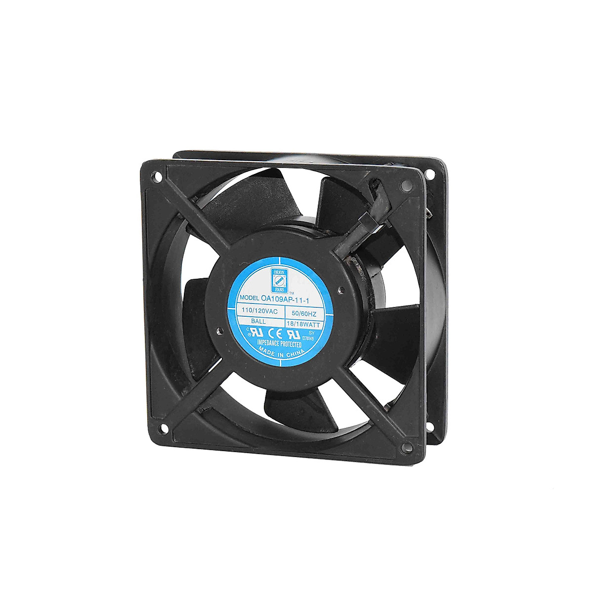 KNIGHT ELECTRONICS ORION FANS OA109AP-11-1TB OA109 Series 3000 RPM 120 x 120 x 38 mm 110 CFM 115 V Dual Ball Bearing AC Fan - 1 item(s)