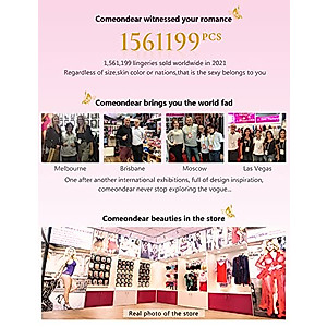 comeondear Women Plus Size Garter Belt High Waisted Lace Suspender Belt with 6 Metal Clips for Thigh High Stockings