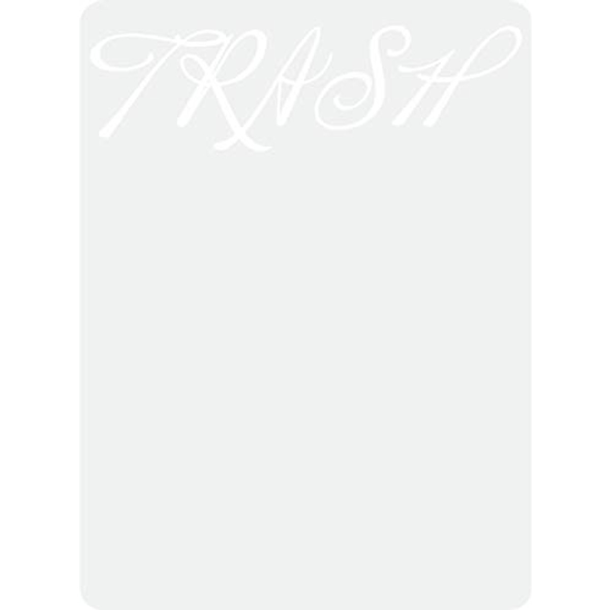 Trash Can Removable Vinyl Decal Sticker Splash/Anti Scuff Guard Wall Protector for Kitchen - 30" Tall x 22" Wide