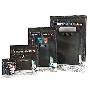 Mission Darkness Faraday Bag Bundle [Standard Collection] - Phone, Tablet, and Laptop Size Bags Included + Bonus Key fob Bag. RF Shielding, EMF Reduction, EMP Protection, Anti-Tracking & Hacking