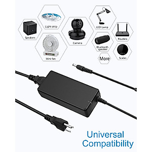 ALITOVE 24V Power Supply 4A 96W AC/DC Adapter 100-240V AC to DC 24 Volt Converter 4amp 3.75A 3.5A 3.3A 3.2A Transformer 5.5x2.5mm for LED Strip CCTV Camera LCD Monitor Massage Chair