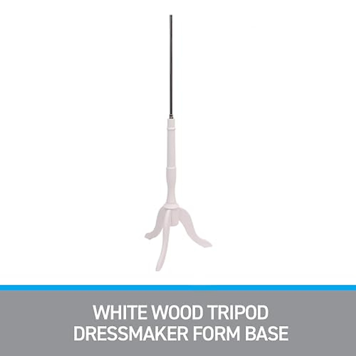 White Wood Tripod Dressmaker Form Base