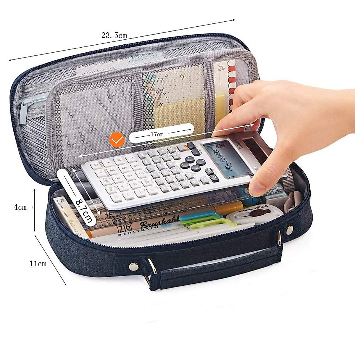 Pen case Pencil case Large capacity Fashionable Pencil case Boys Girls Elementary school students Junior high school students High school students University students For working adults(Pink)