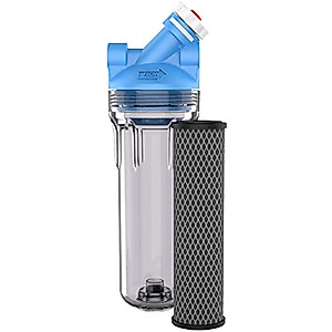 Pentair OMNIFilter U30 Filter System, 10" Premium Standard Water Filtration System with Bypass Valve-in-Head, 3/4" NPT, Includes Clear Housing, T01 Cartridge, Wrench and Mounting Bracket, 5 Micron