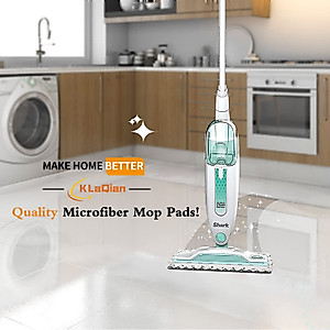 klaqian 2 Pack Steam Mop Pads for Shark S1000 S1000A S1000C S1000WM S1001C Replacement Steamer Mop Pads ，Washable Microfiber Mop Pads for All Hard Floors