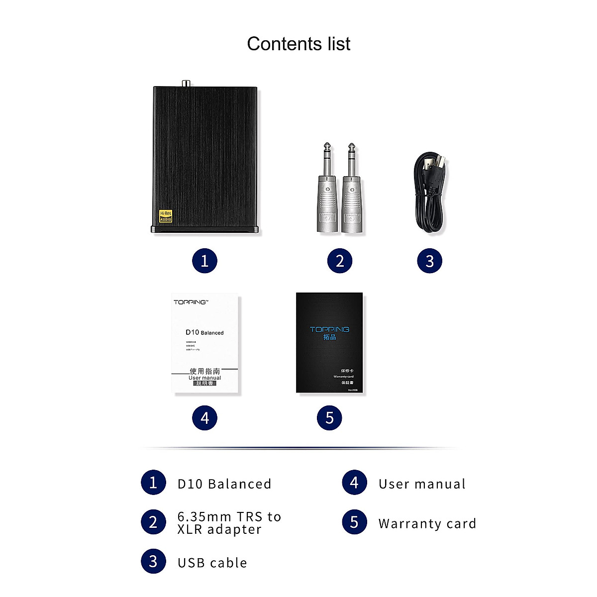 TOPPING D10 Balanced Mini USB DAC CSS XMOS XU208 ES9018K2M OPA2134 Audio Amplifier Decoder Sliver
