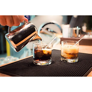 Bar Mat Silicon Graded, Heat Resistant Mat, Food Safe, Drip Mat, Restaurant, Coffee Bar Mats, and Kitchen Bar Service Mat, Spill Mat for Drying Dishes (18?X 12?)