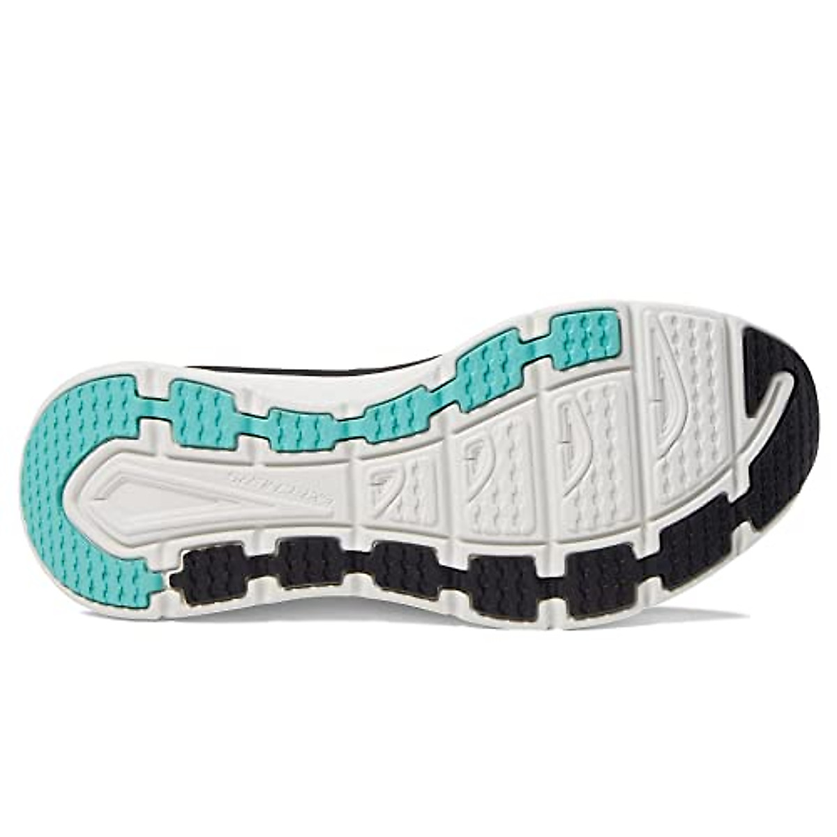 Skechers Sport Women's Women's D'LUX Walker Sneaker, Black/Light Blue, 9.5