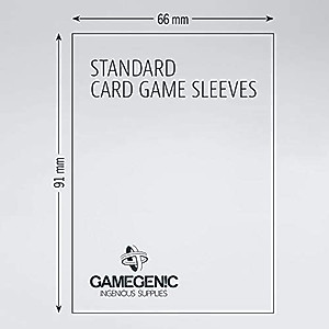 2 Packs Gamegenic Prime Board Game Sleeves 50ct Standard Card Game Size Card Sleeves Individual Pack