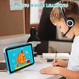 YINOCHE Kids Tablet Android Toddler Tablet for Kids Tablets for Kids 2GB+32GB with Gamepad Support Parental Control Children's Tablet Dual Cameras,Games, Kid Proof Case Netflix YouTube