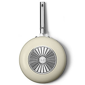 Smeg Cookware Cream 12-Inch Wok