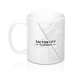 Hometown Bias Salton City, California CA Map Mug (11 oz)