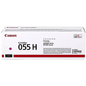Canon CRG 055 High Yield Capacity Toner Cartridge for MF745, 743, 741, Bundle with Black 7600 Pages Yield/Cyan, 5900 Pages Yield/Magenta, 5900 Pages Yield/Yellow, 5900 Pages Yield