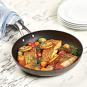 Emeril Everyday Forever Pans Hard-Anodized Cookware, 10-Piece Pots and Pans Set Nonstick with Utensils, Induction Compatible by Emeril Lagasse, Black 10 Piece Set OPEN BOX