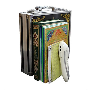 Ramadan Digital Quran Reading Pen 8GB Memory Downloading Reciters and Languages English Arabic Urdu French Spanish German etc,with 6 Holy Quran Books for Kid and Arabic