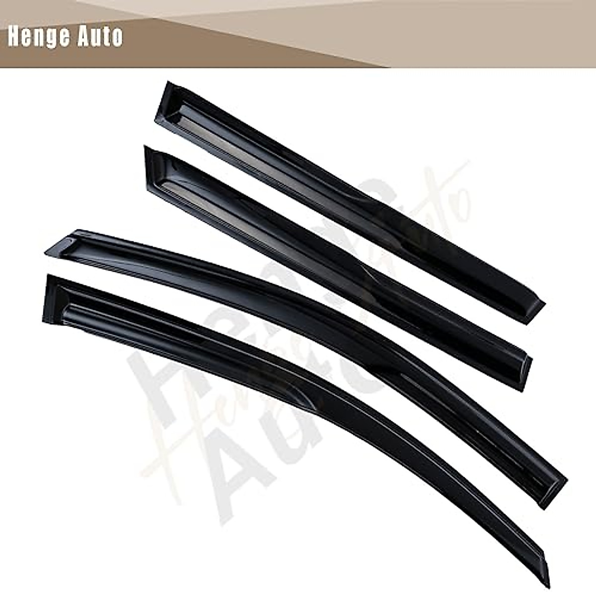 Window Visors Rain Guards Compatible with 2008-2017 Dodge Journey Tape-On 4PCS