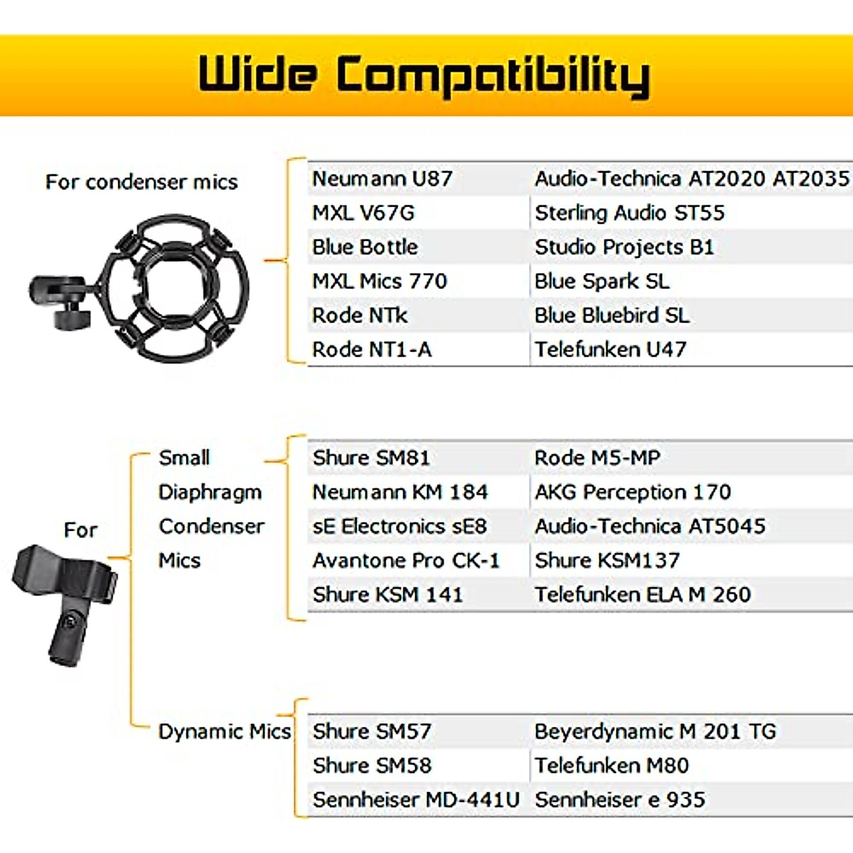 Desktop Microphone Stand, Podcast Microphone Stand, Table Gaming Mic Stand, Height Adjustable with Shock Mount, Mic Clip Phone Slot Weighted Base for Broadcast Studio Recording for AT2020 Shure Rode