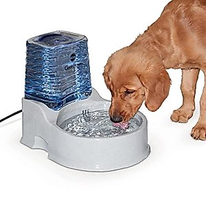 K&H Pet Products CleanFlow Filtered Water Bowl for Dogs Granite Medium 1.4 Gallon Bowl + 1 Gallon Reservoir