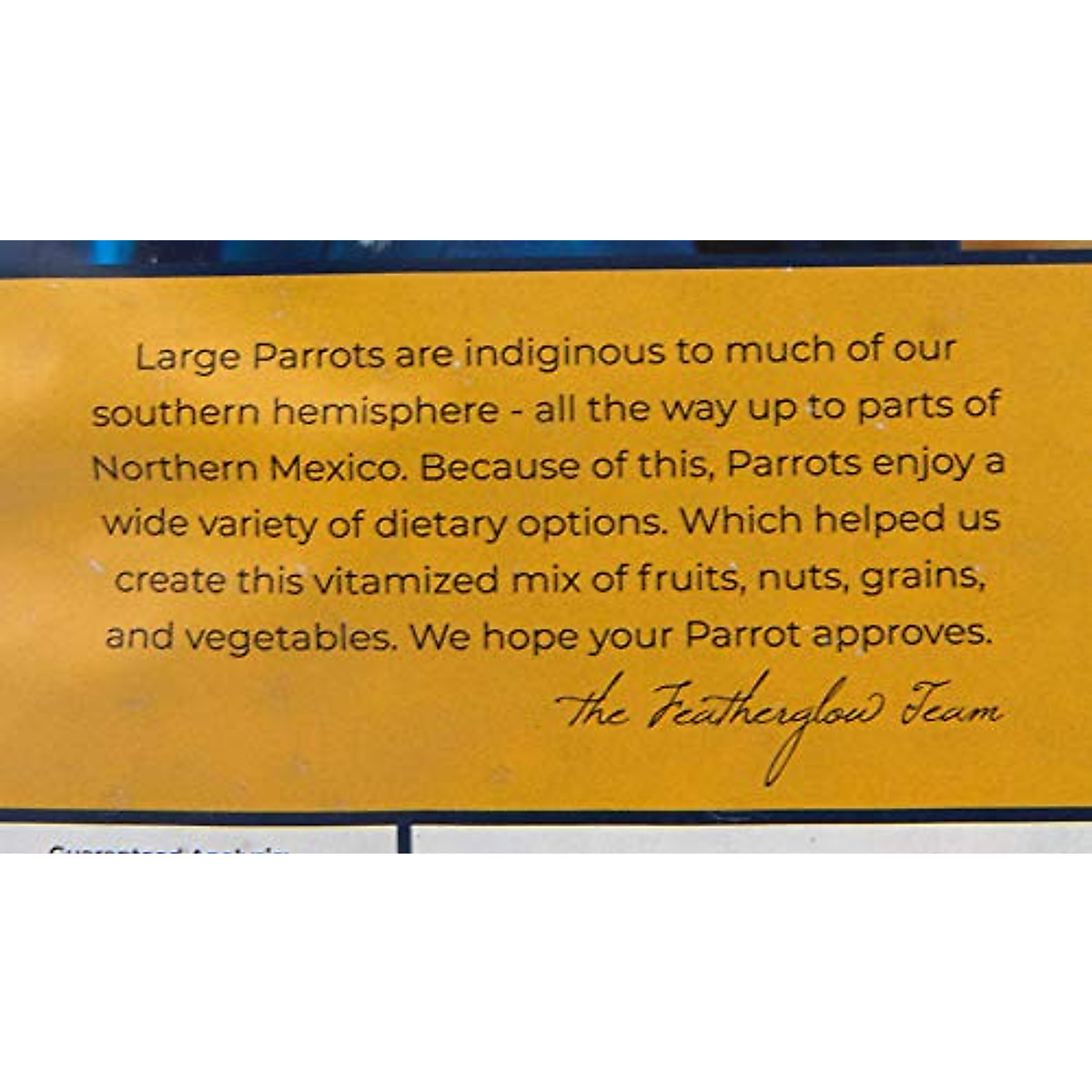 Volkman Seed Featherglow Large Parrot 20lb