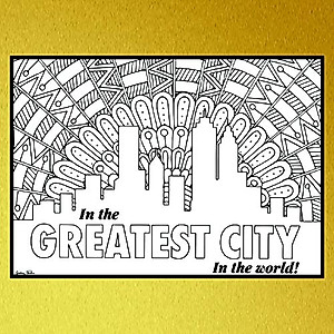 Coloring Broadway HAMILTON | “Legacy” Collection | COLORING POSTCARDS Hand-drawn illustrations - Printed on matte card stock (5" x 7") - Set of 4 Individual Postcards