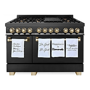 Happymade Fall Dish Towels for Kitchen 4 Pack Black and White Kitchen Towels Kitchen Towels Decorative Set |25x25in Fall Kitchen Towels | Farmhouse Kitchen Towels | Tea Towels for Kitchen