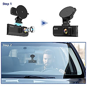 Suction Cup Mount for REDTIGER F7N Dash Cam with GPS Module