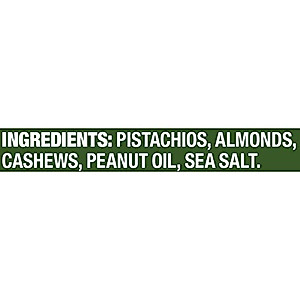 PLANTERS Deluxe Pistachio Mix, 1.15 lb. Resealable Canister - Deluxe Pistachio Mix: Pistachios, Almonds & Cashews Roasted in Peanut Oil with Sea Salt - Kosher, Savory Snack