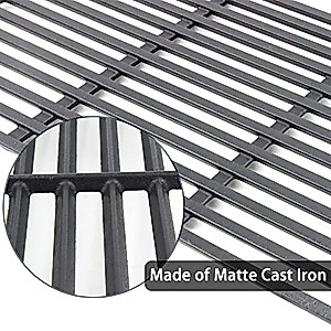 Hongso Replacement Repair Kit for Master Forge 3218LT, 3218LTN, L3218, 5 Burner Gas BBQ Grill Grill Grates SS Burners and Heat Plates