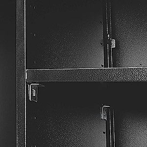 Global Industrial Unassembled Janitorial Cabinet, 36x18x72, Black